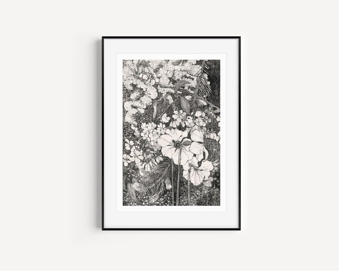 Theo Van Hoytema Vintage Flower Wall Art Digital Download, Art Nouveau ...