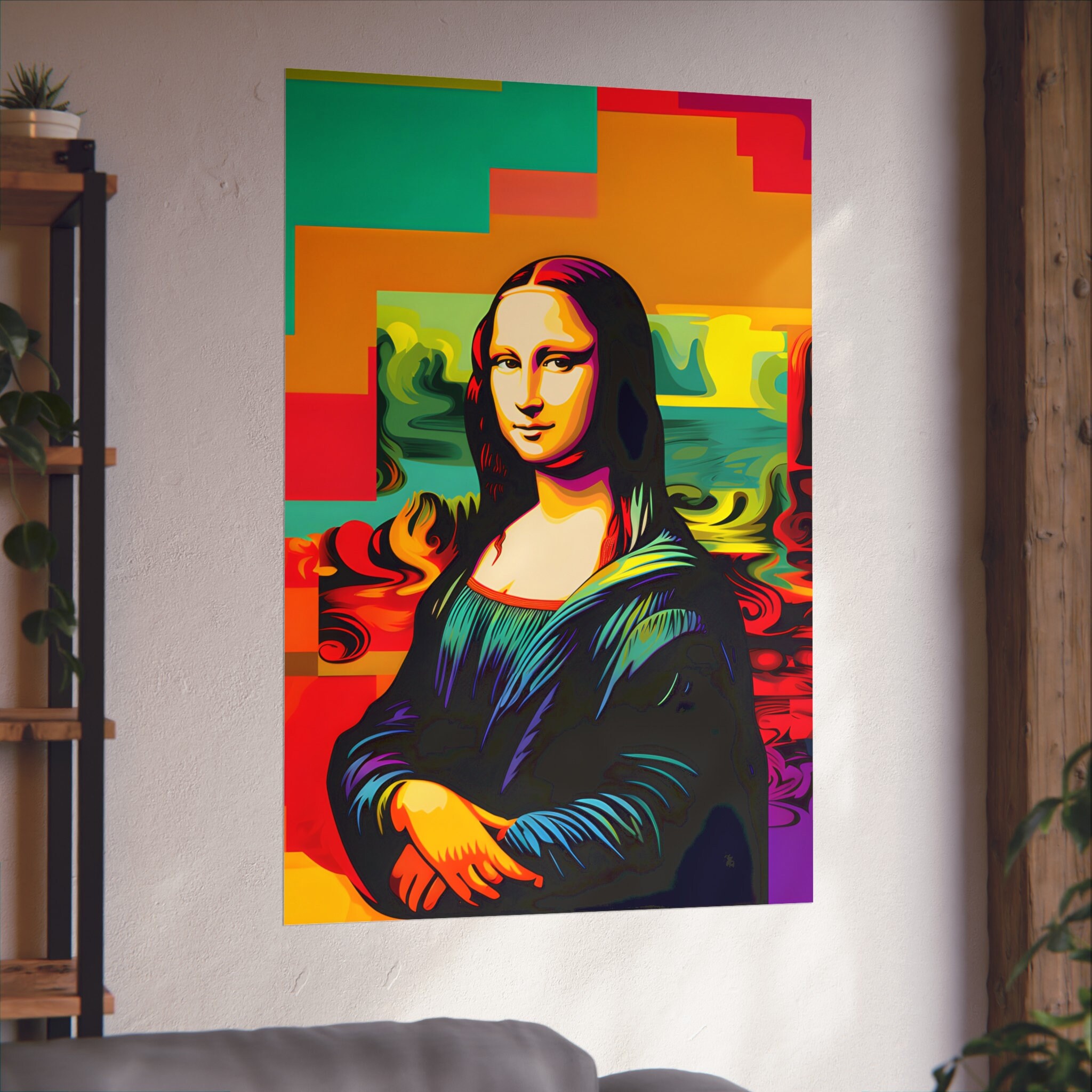 Mona Lisa by Leonardo Da Vinci Print/poster One-of-a-kind Pop Art ...