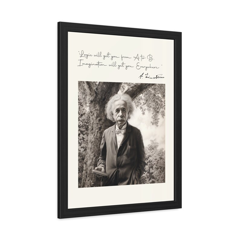 Albert Einstein Quote With One-of-a-kind Illustrated Drawing and ...