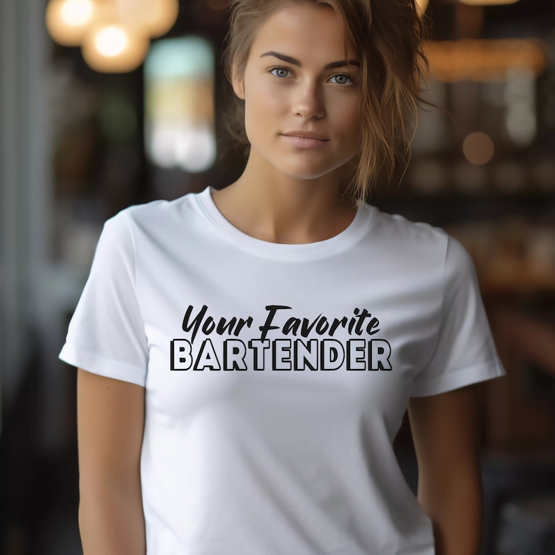 Your Favorite Bartender SVG PNG: Funny Bar Shirt Design | Digital ...