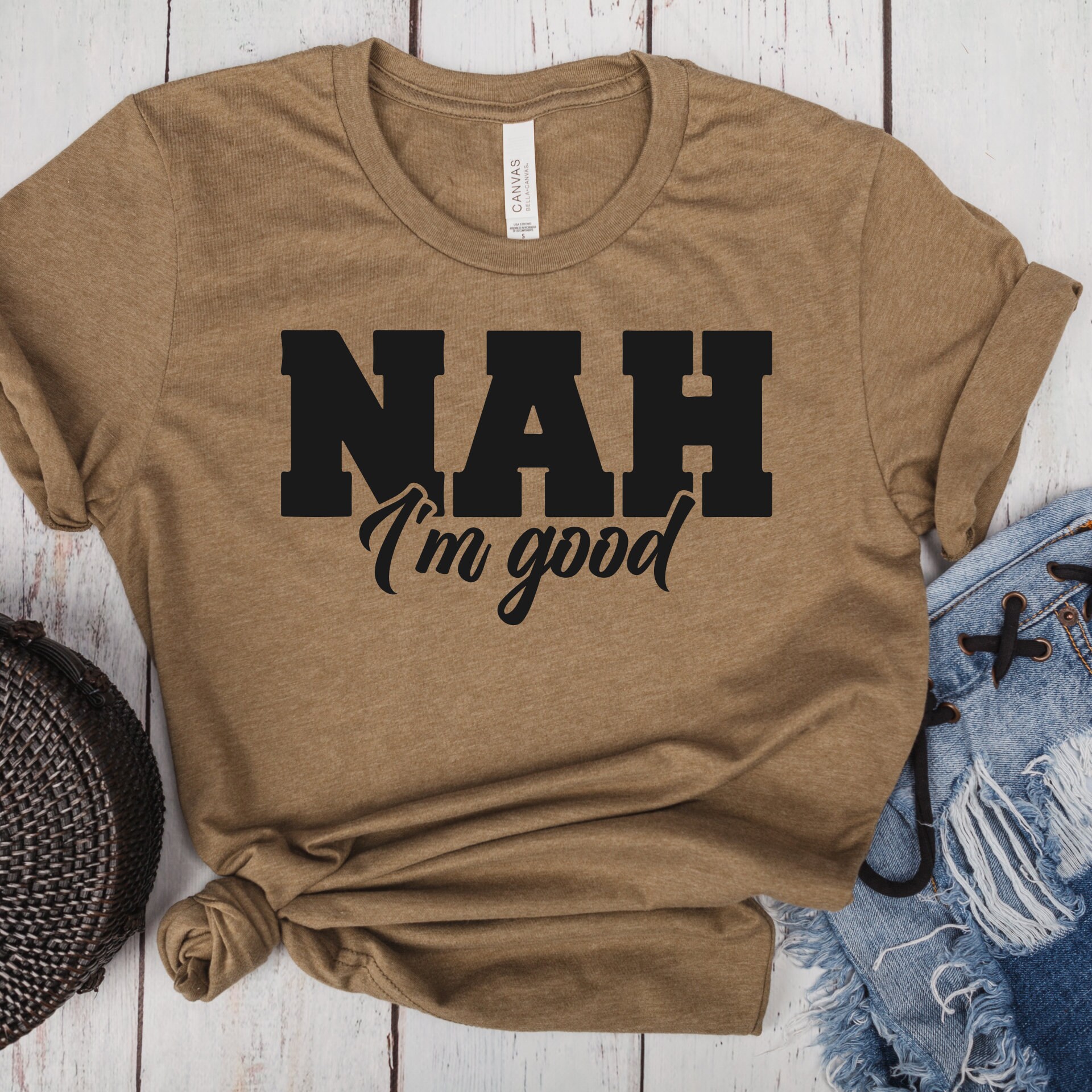 Nah I'm Good SVG: Funny Sarcastic Quote (digital Download) - Etsy
