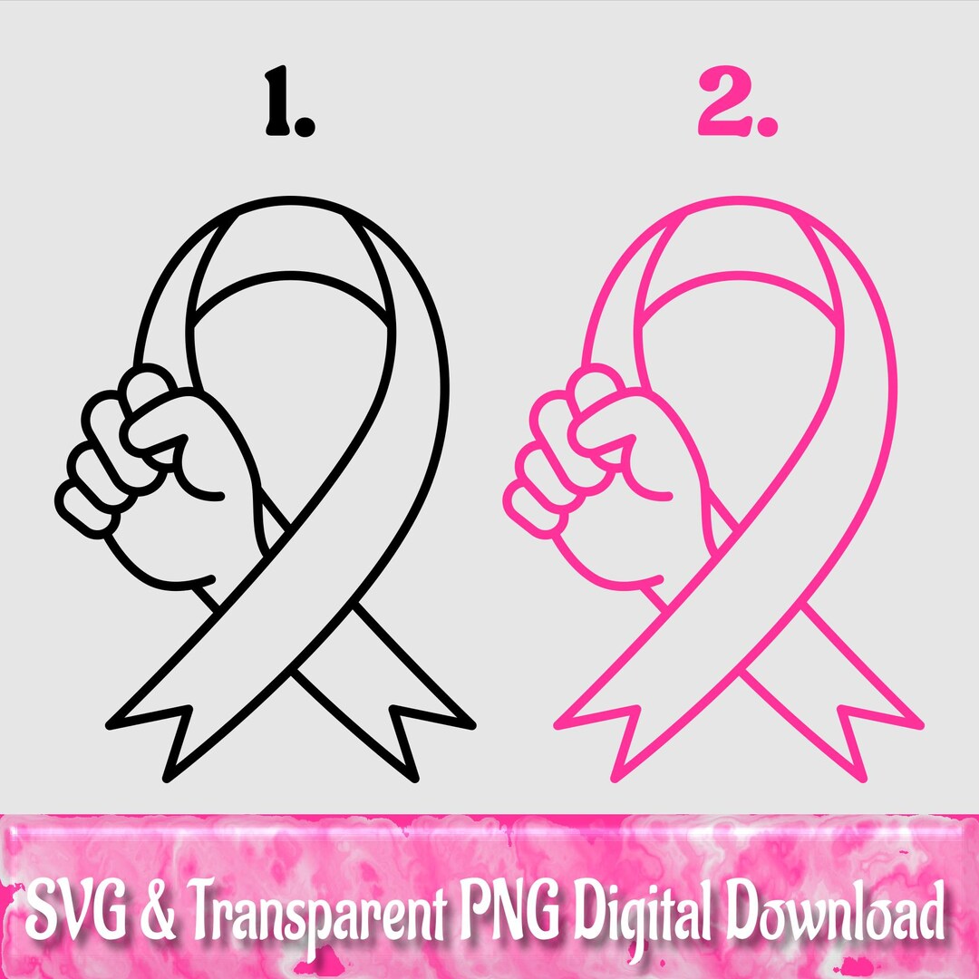 Cancer Ribbon, SVG, PNG, Awareness Ribbon Svg, Cancer Survivor ...