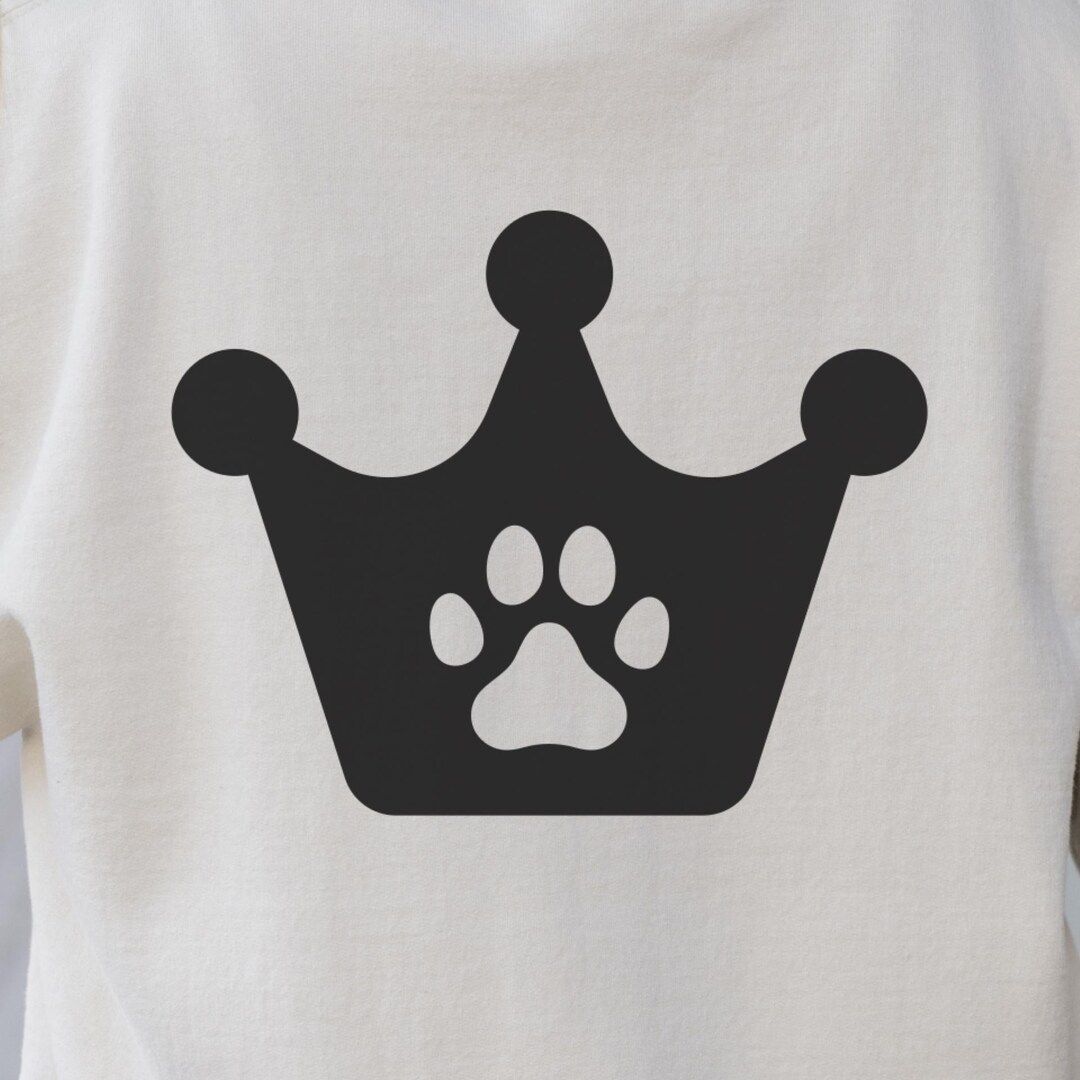 Dog Paw Crown SVG: Animal Paw Print Cut File (digital Download) - Etsy