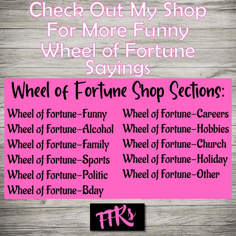 Funny Wheel of Fortune SVG: Lottery Humor Design (digital Download) - Etsy