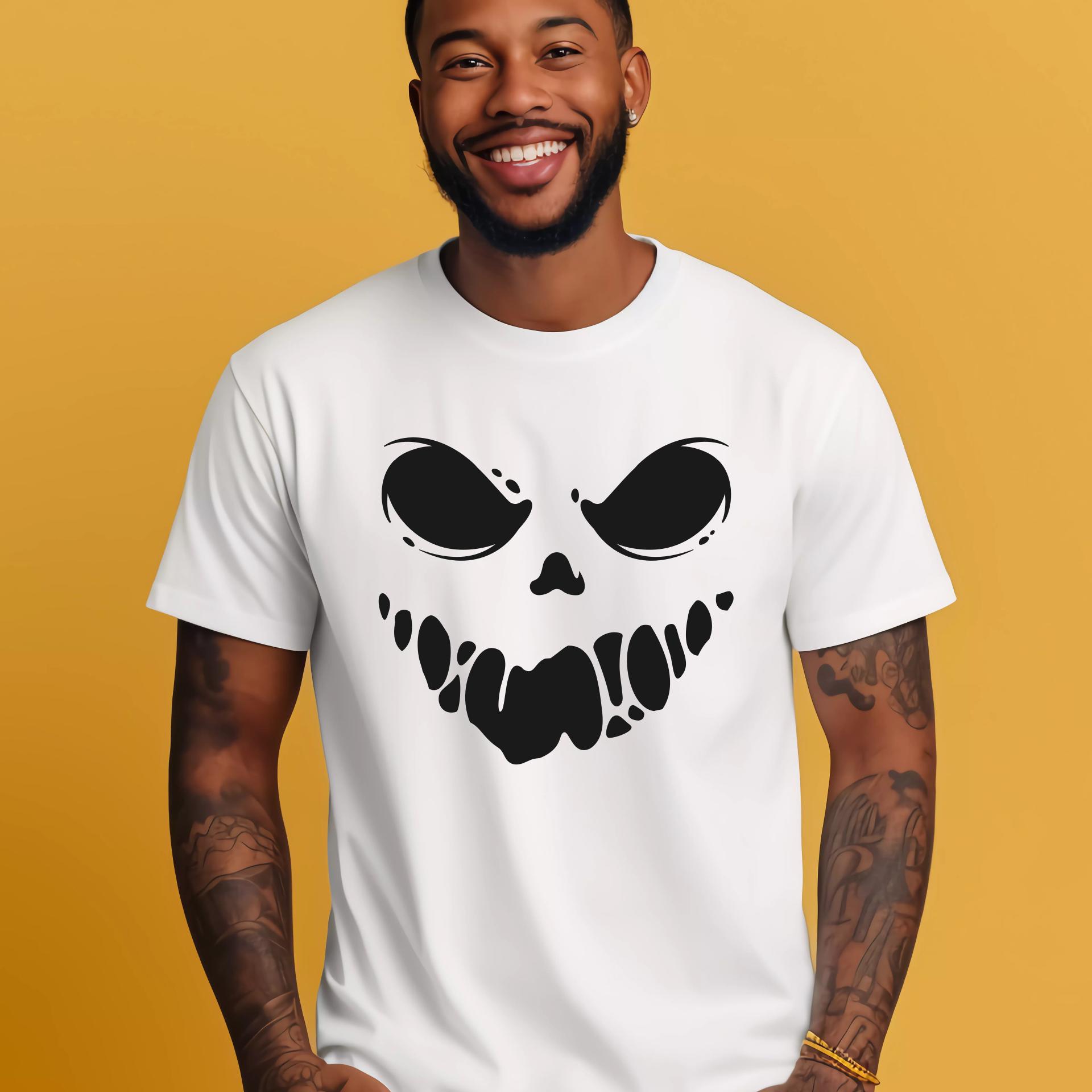 Scary Face, SVG, PNG, Creepy Face, Horror Svg, Scary Smile Svg, Evil ...