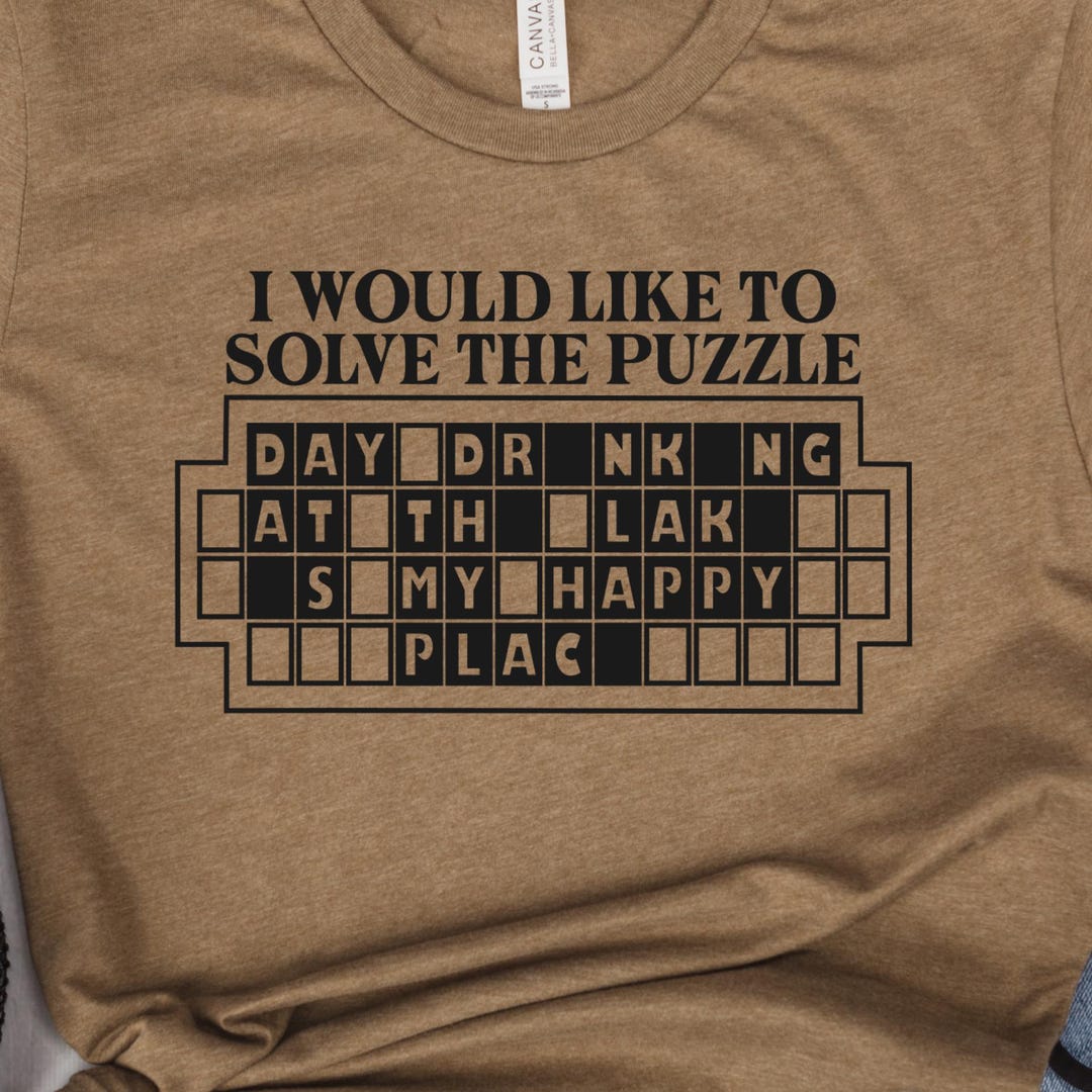 Lake Life SVG: Day Drinking Wheel of Fortune Puzzle (digital Download ...