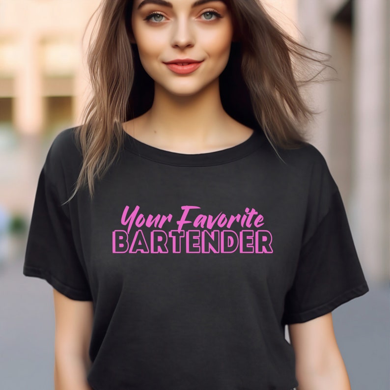 Your Favorite Bartender SVG PNG: Funny Bar Shirt Design | Digital ...