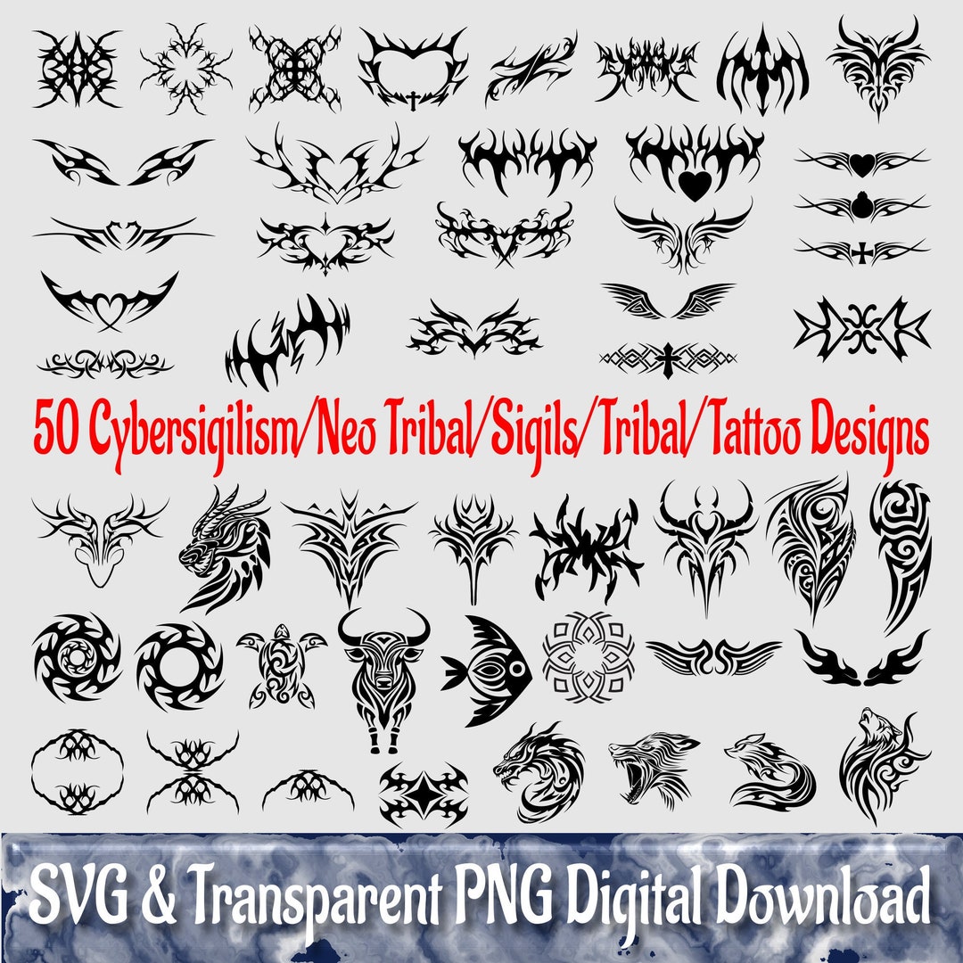 Cybersigilism, Sigils, Neo Tribal, Tribal, Cyber Sigil, Tribal Bundle ...