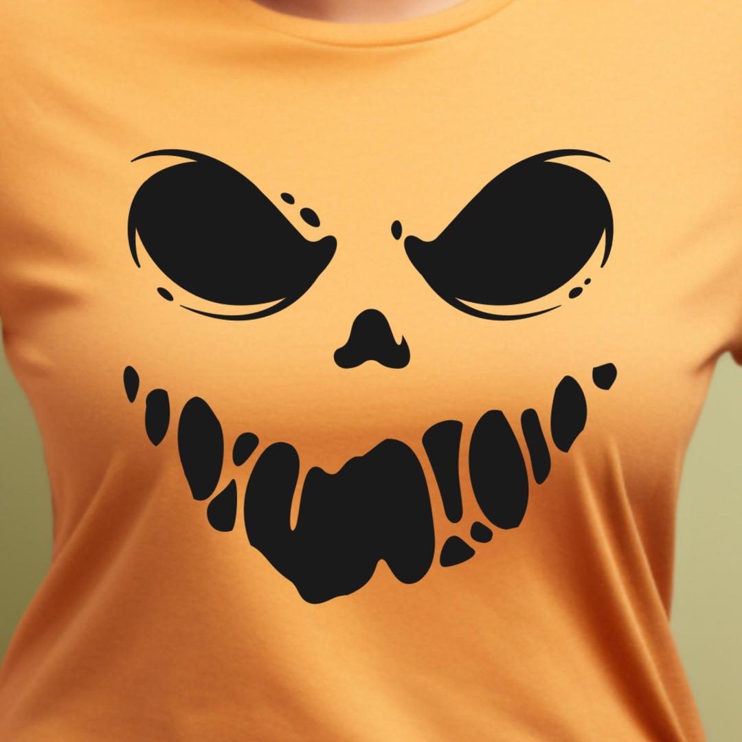 Scary Face, SVG, PNG, Creepy Face, Horror Svg, Scary Smile Svg, Evil ...