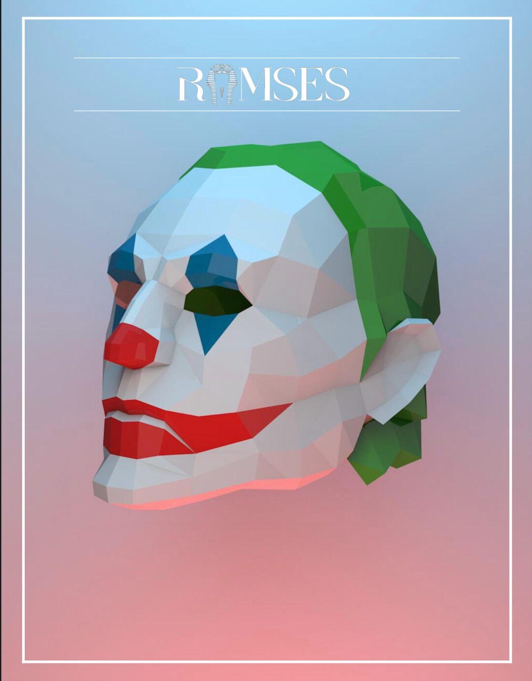 Joker 3D Craft Masks: Easy Design and Production With A4 Printouts PDF ...