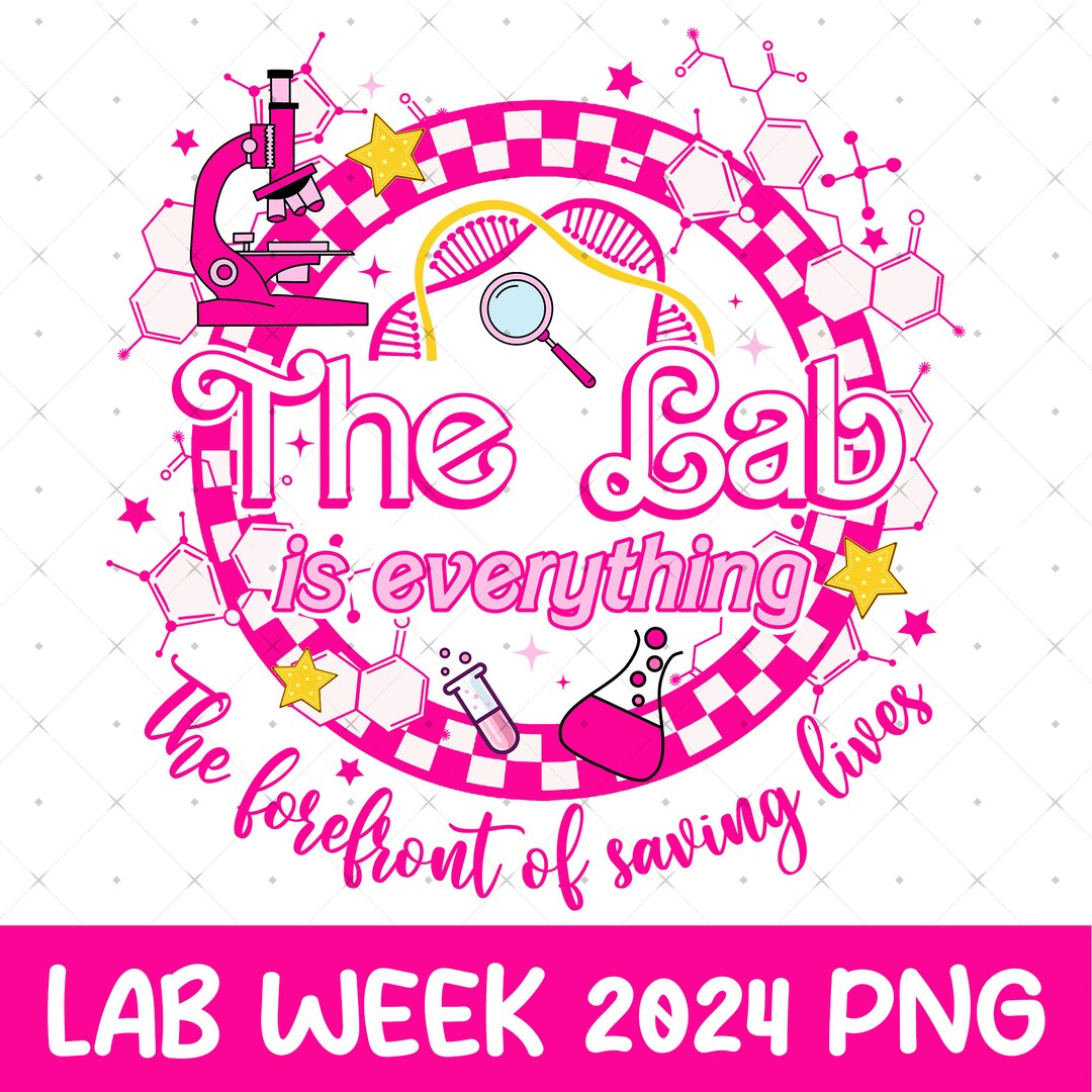 Pink Retro Lab Week 2024 Png, Babi Lab Week Png, Medical Lab Science ...