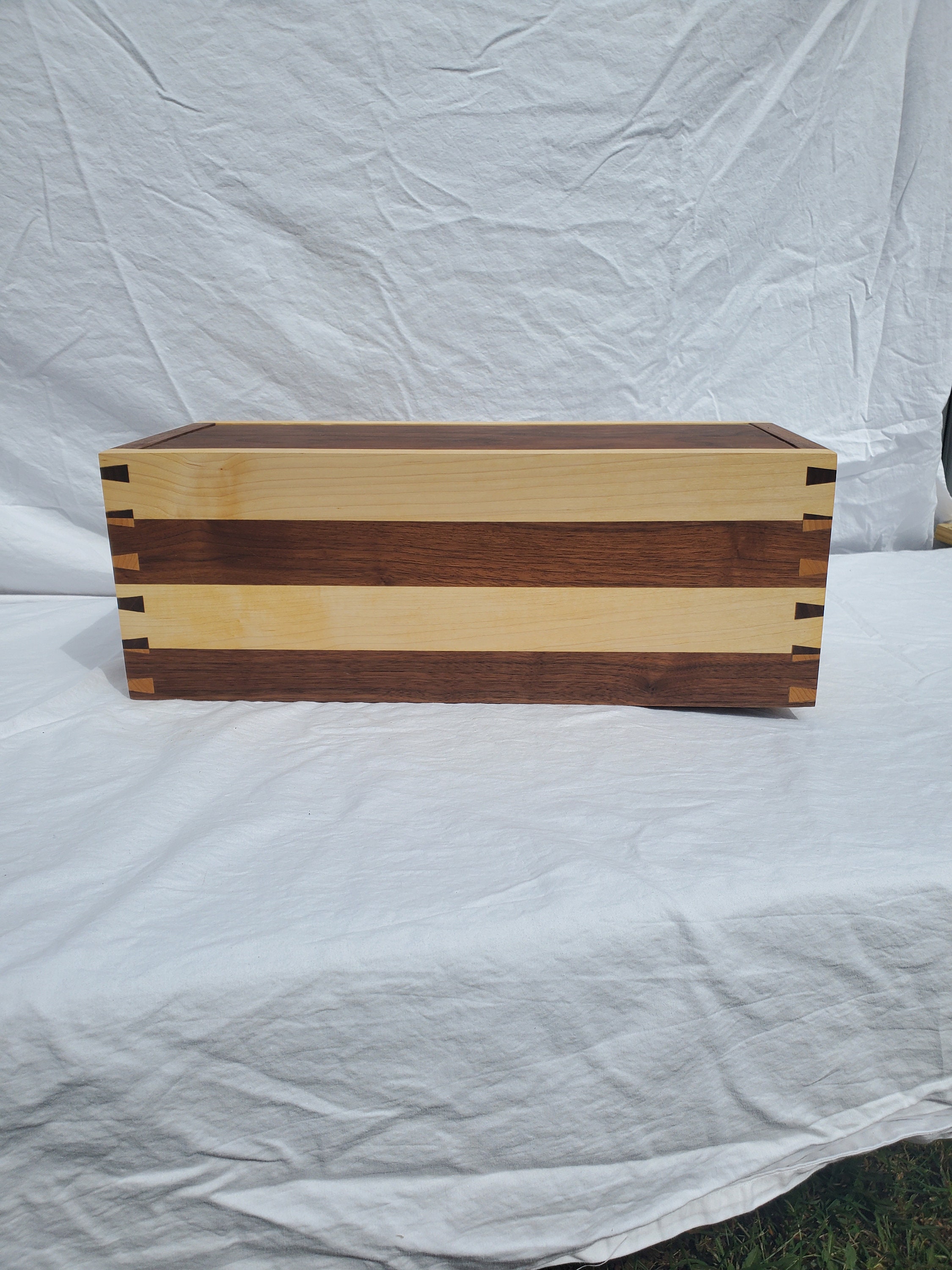 One of a Kind Walnut and Maple Box - Etsy
