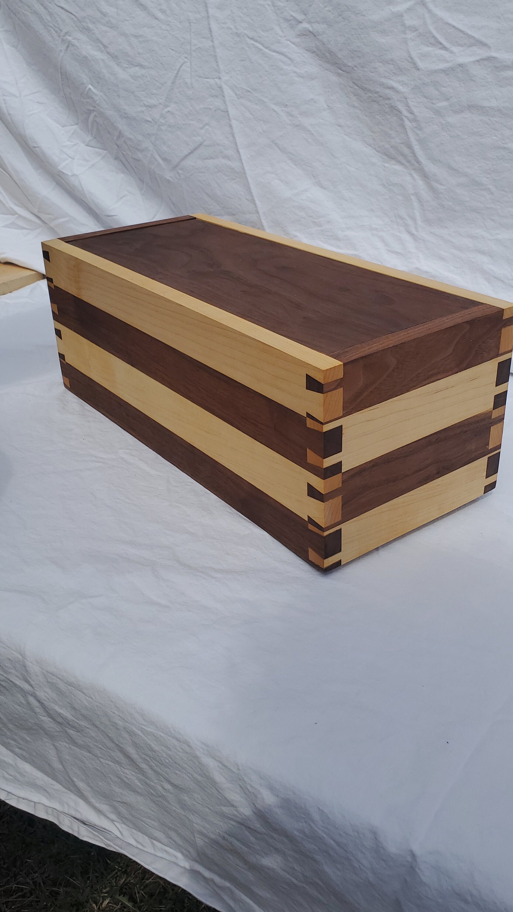 One of a Kind Walnut and Maple Box - Etsy