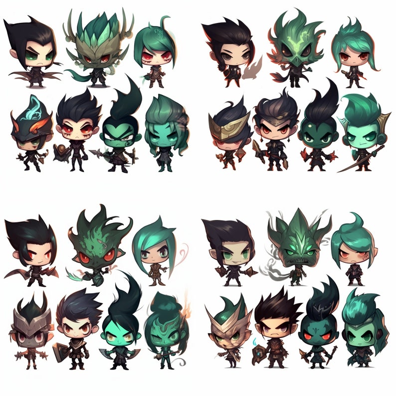 Cute Cartoon Clipart With Transparent Background, 26 Clipart Instant ...