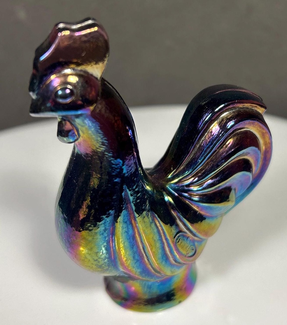 Vintage Fenton Glass Fenton Amethyst Art Carnival Glass Rabbit or ...