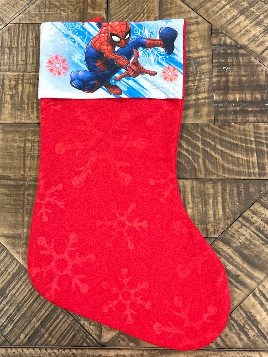 Spider-man Felt Christmas Stocking W/ Hanging Hook Mantle - Etsy