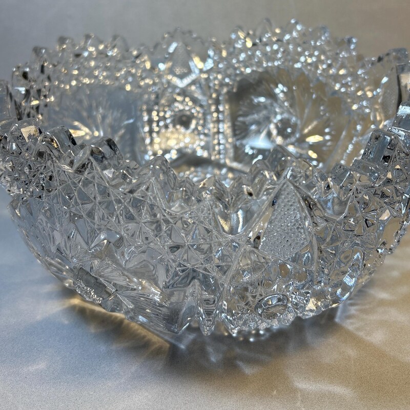 Crystal Bowl Cut Glass - Etsy