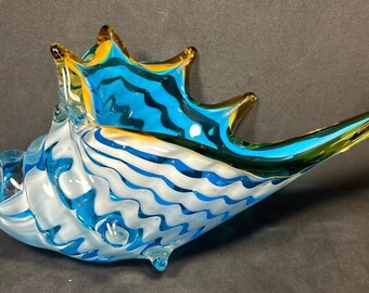 Blown Glass Conch Shell - Etsy