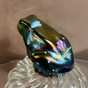 Vintage Fenton Frogs/toads Emerald Green, Purple Amethyst and Autumn ...