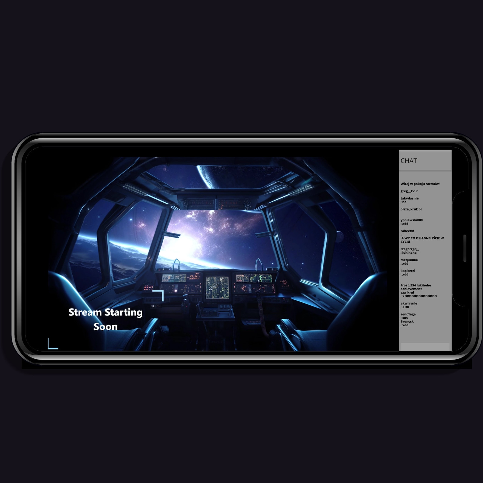 Animated Cyberpunk Spaceship Twitch Stream Screens, Futuristic Overlay ...