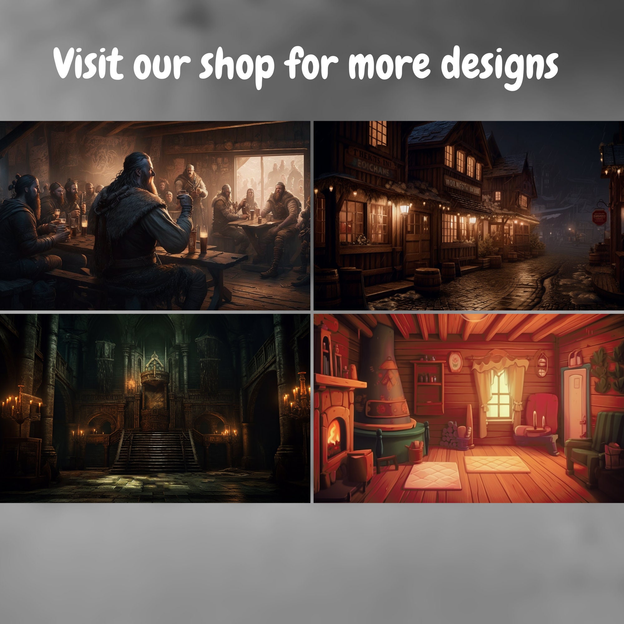 4x Animated Twitch Stream Screen, Horror Theme Twitch Overlay Haunting ...