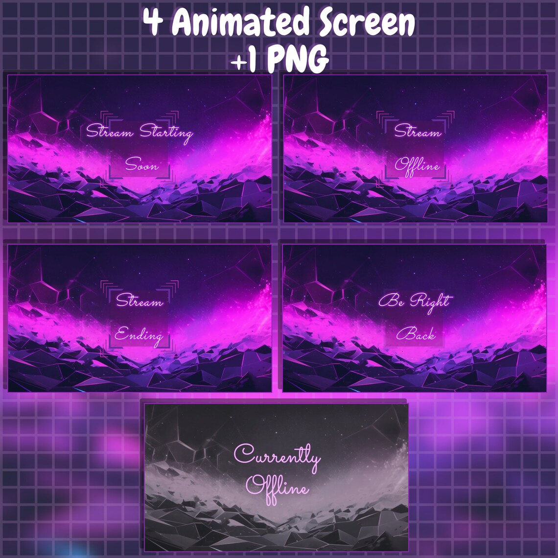 ANIMATED Twitch Overlay Stream Package Animated Background, Twitch ...