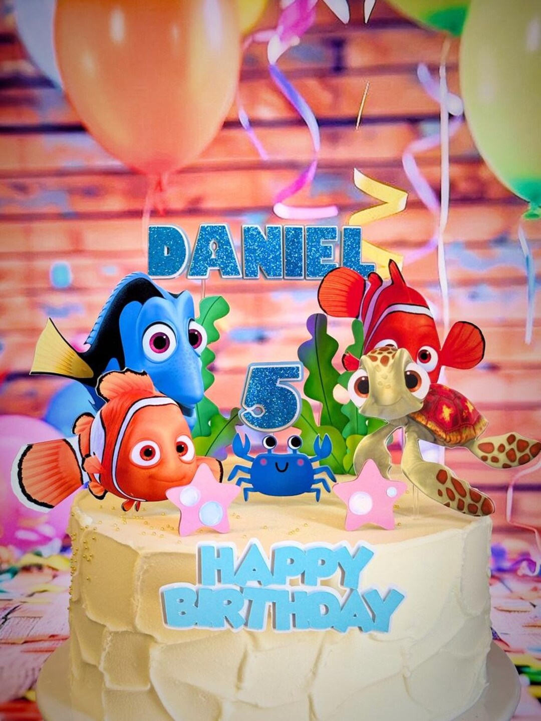 Nemo Cake Topper, Cake Topper Decor, Party Decor, Nemo Decor ...