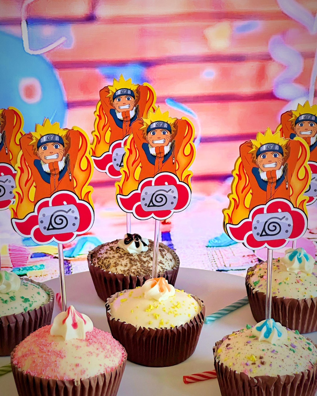 Naruto Cupcake Toppers, Naruto Party, Naruto Birthday, Naruto Toppers ...