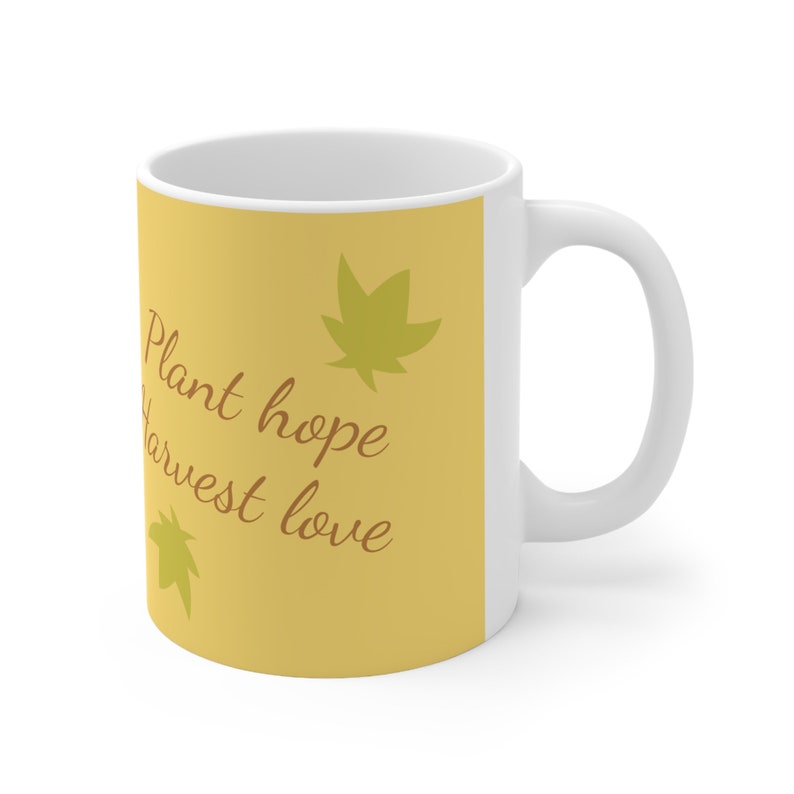 Little Viki Plant Hope Harvest Love Ceramic Mug 11oz - Etsy