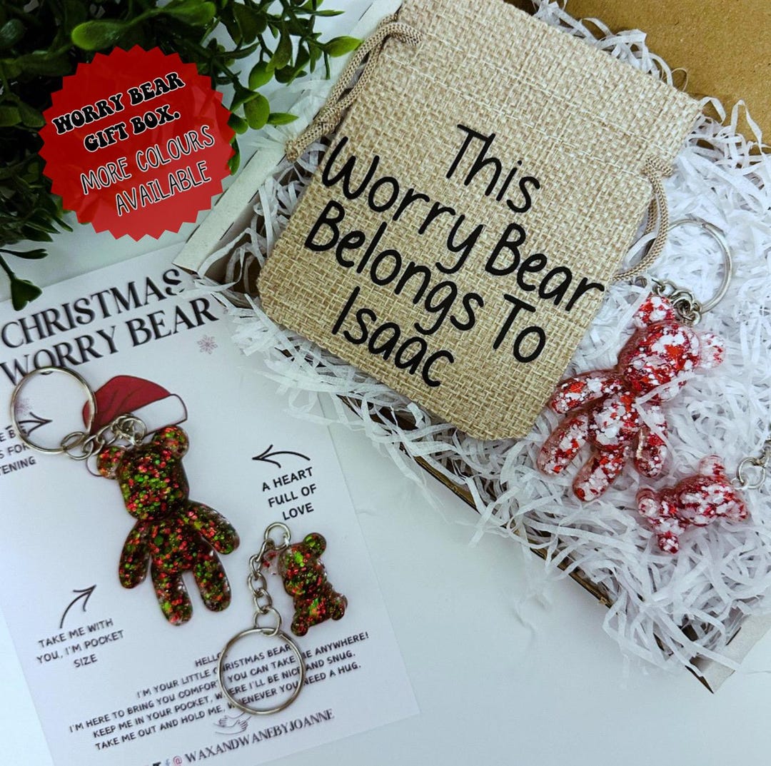 Worry Bear, Anxiety Relief Gift, Pocket Hug, Stress Relief Gift for Her ...