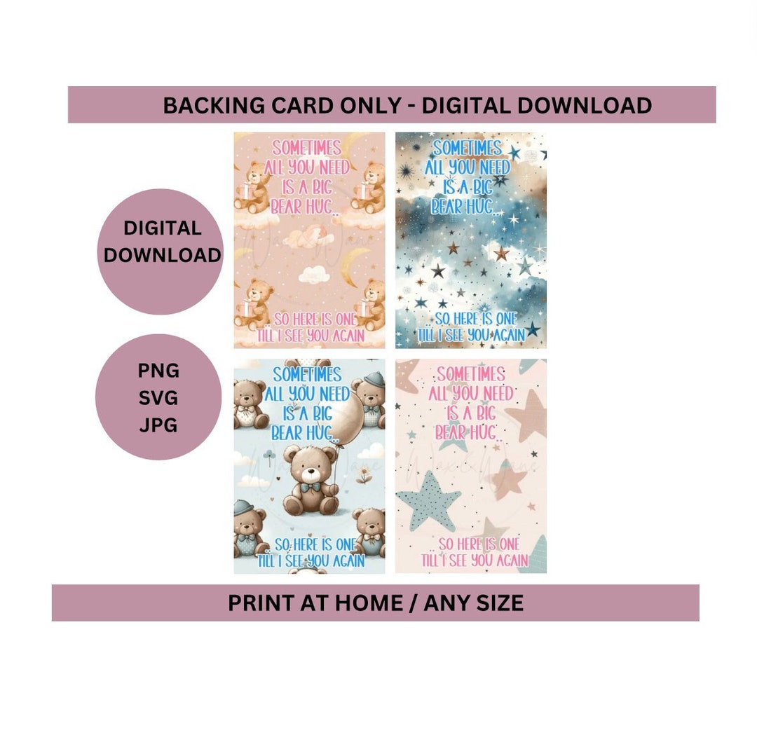 Pocket Hug Template, Worry Bear, Anxiety Bear, Worry and Anxiety Bundle ...