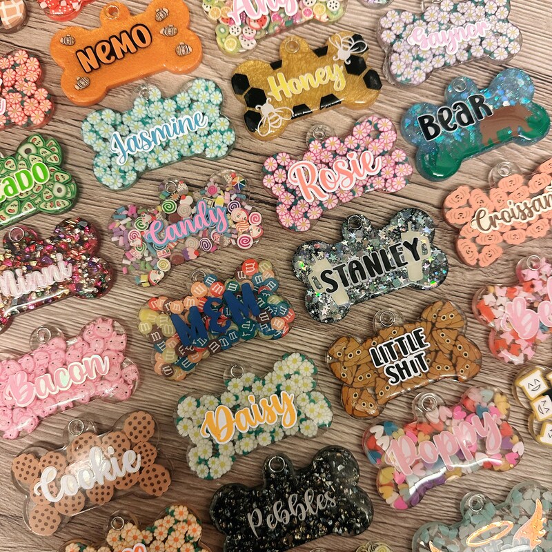 Resin Dog Tag - Etsy Canada