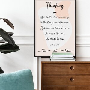 Thinking Poem, Walter D Wintle, Gift Idea, Self-development, Life ...