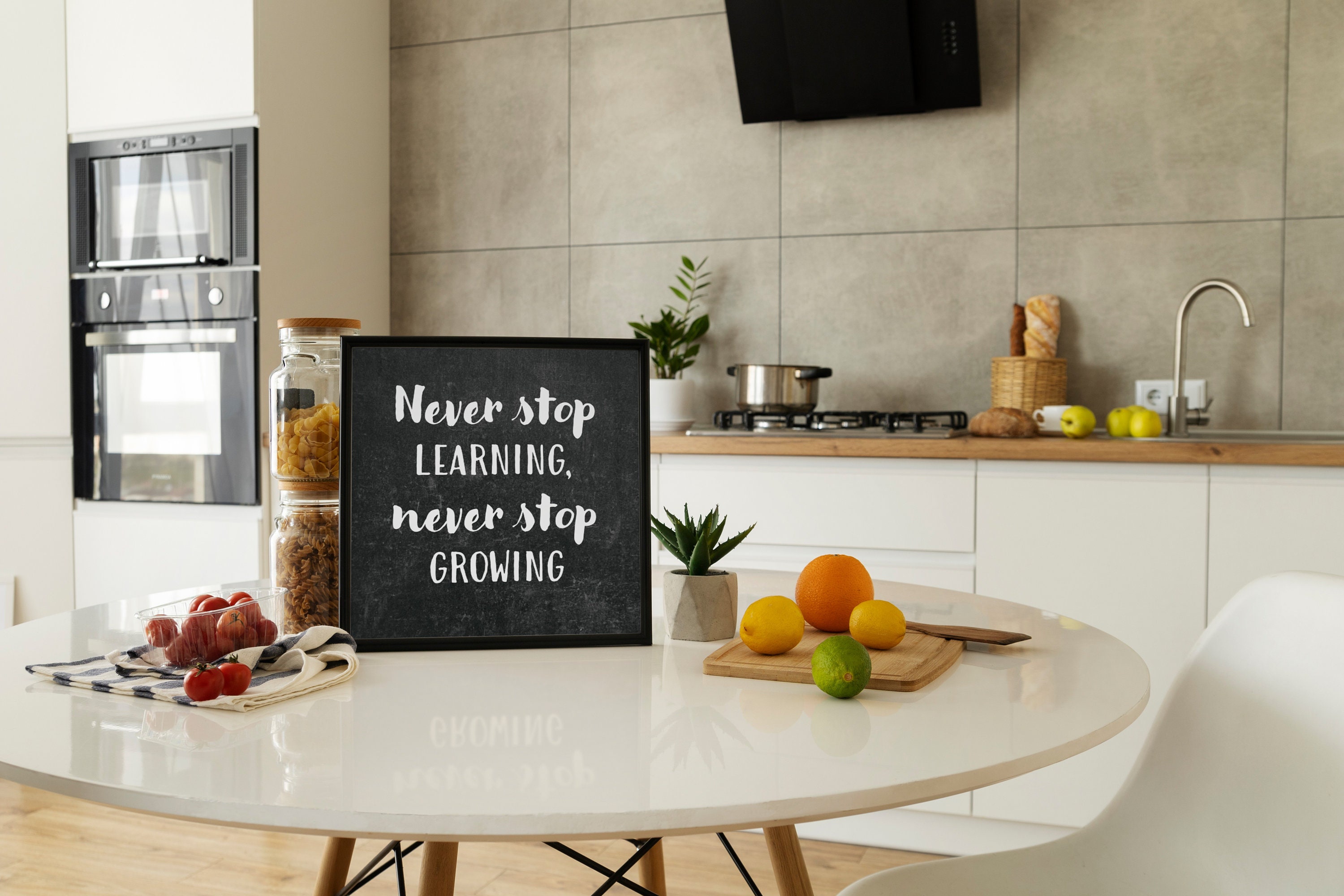 Never Stop Learning, Never Stop Growing, Positive Affirmation Digital ...