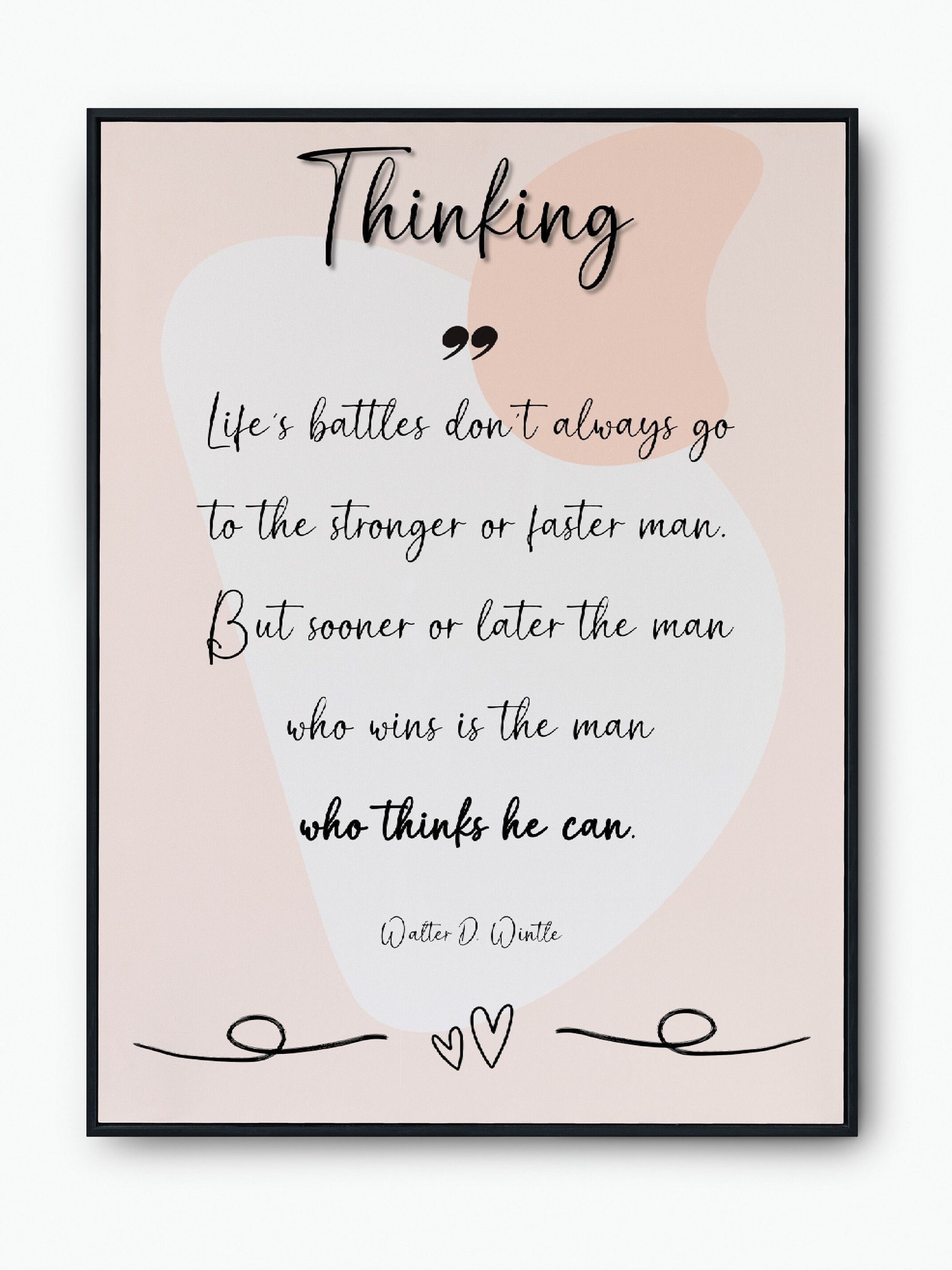 Thinking Poem, Walter D Wintle, Gift Idea, Self-development, Life ...