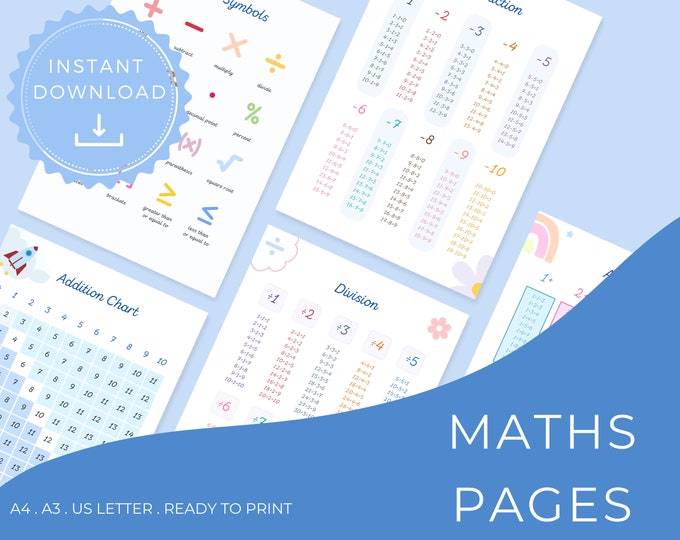 18 MATHS CLASSROOM POSTERS Math Teacher Class Classroom Decor ...