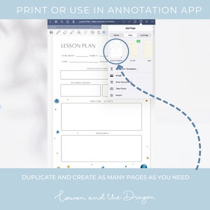 Teacher Lesson Plan Template, Printable Lesson Planner, Lesson Planning ...