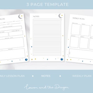 Teacher Lesson Plan Template, Printable Lesson Planner, Lesson Planning ...