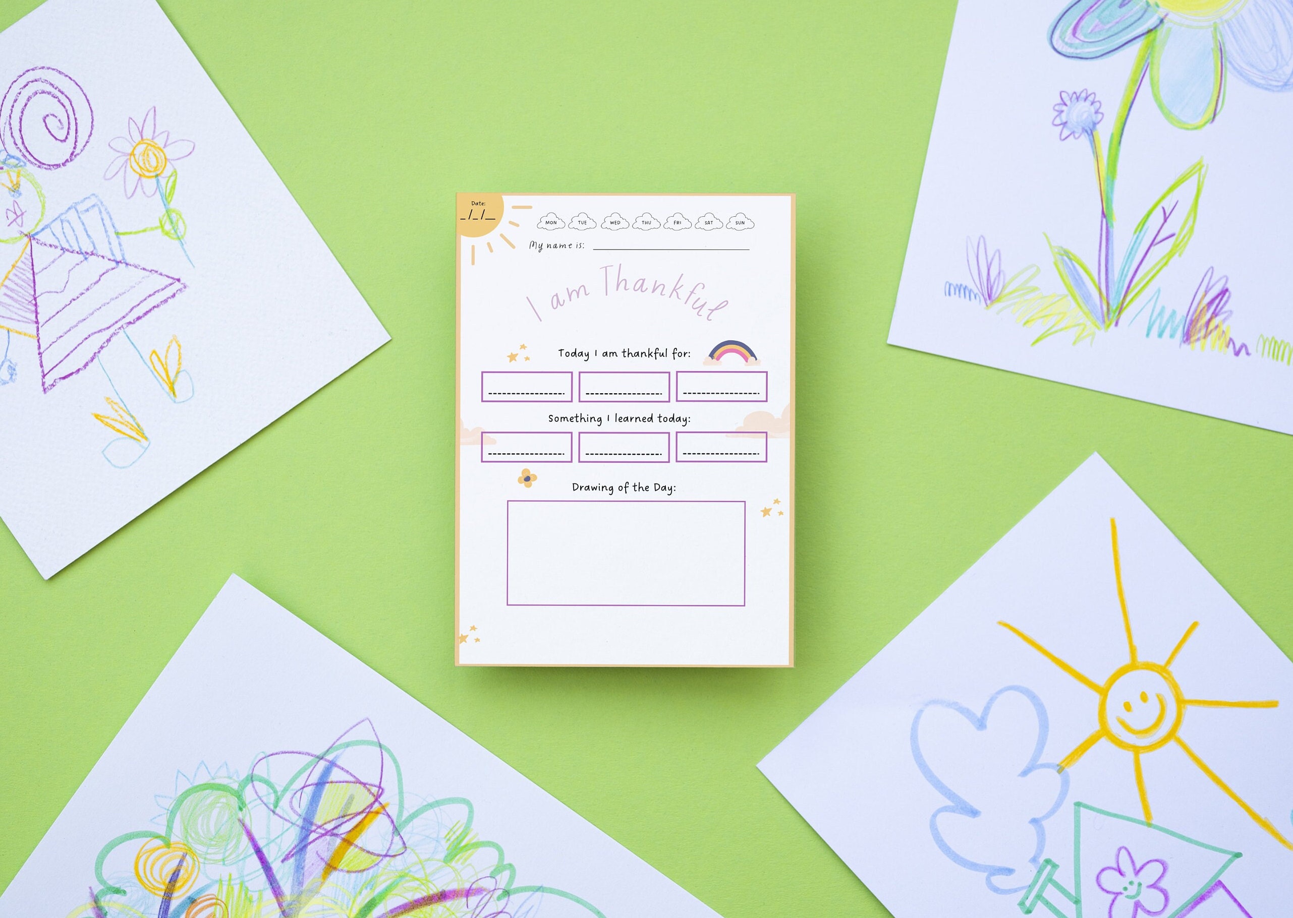 Printable Kids Gratitude Journal | Gratitude Worksheets for Children ...