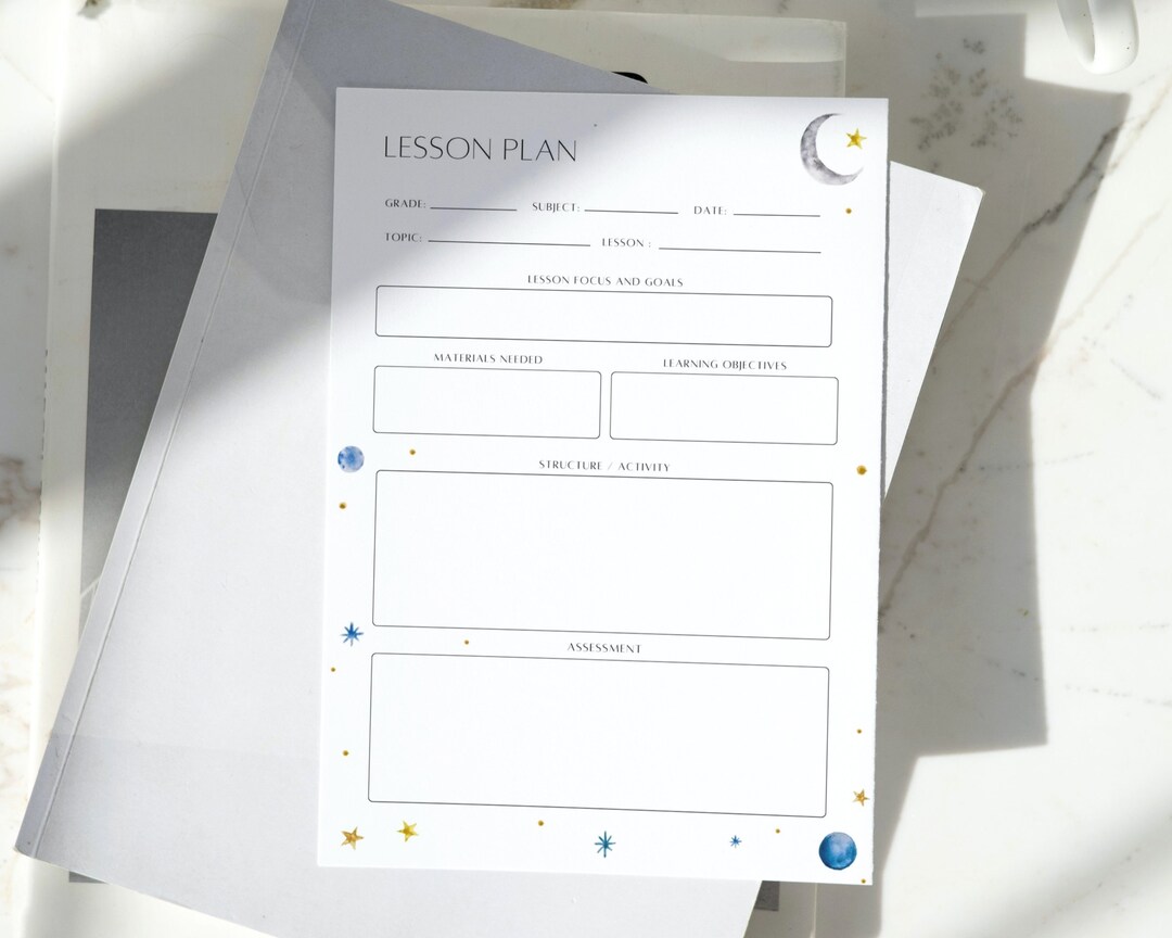 Simple Daily Lesson Plan Template for Educators digital - Etsy