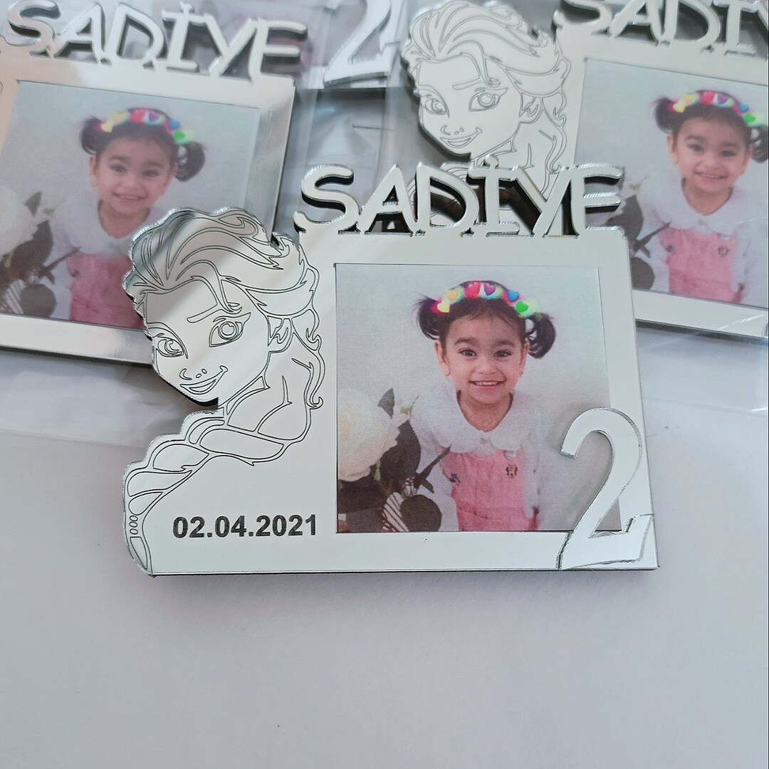 25 Pieces Custom Baby Frame With Photo, Custom Plexi Frame, Birthday ...