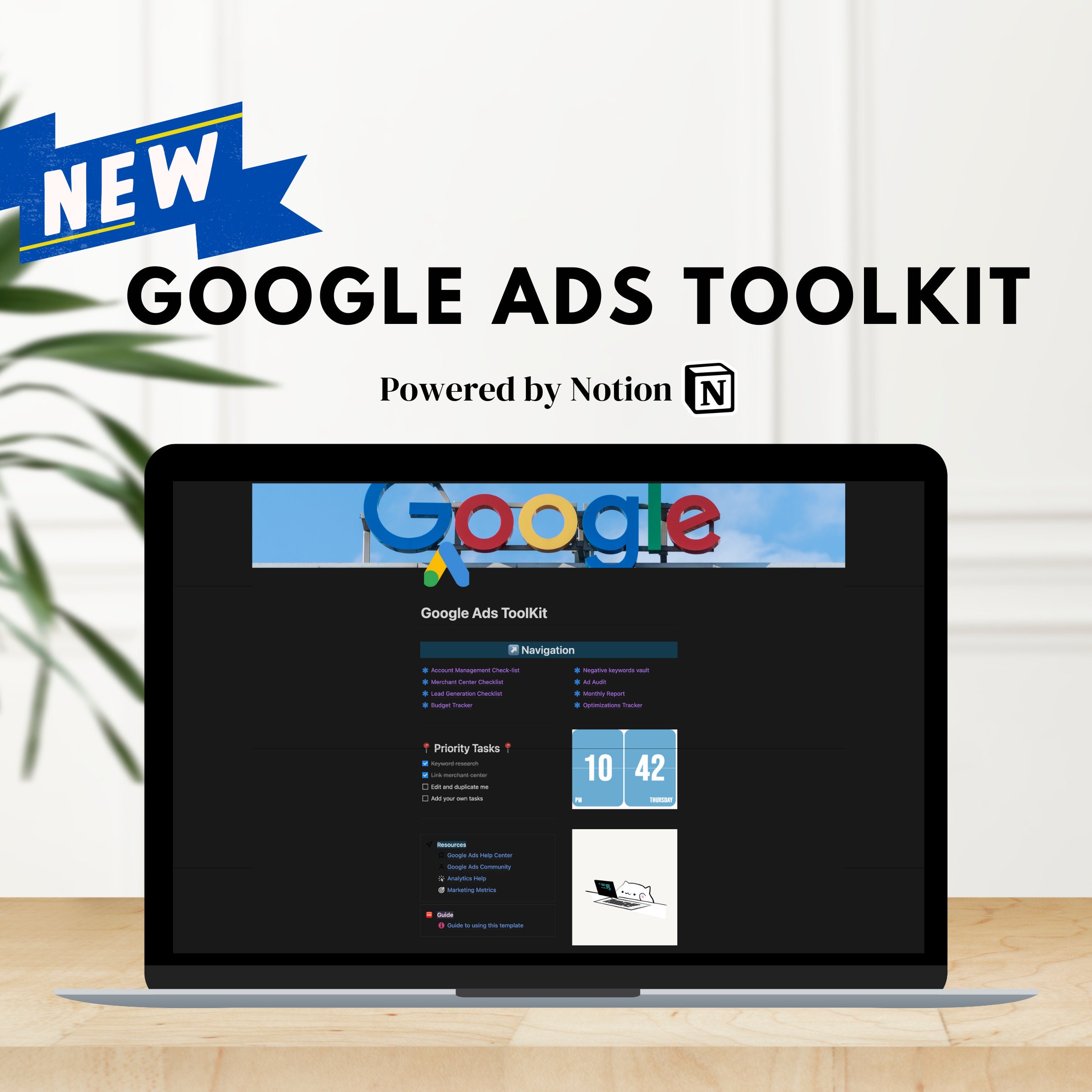 Google Ads Toolkit | PPC Marketing Toolkit | Google Ads | Notion Google Ads | Google Campaigns ...