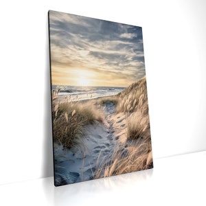 3er Bilder Set Meer, Strand, Sand Leinwand Bild, Poster, Ruhe, Stimmung, Canvas Wall Art Print ...