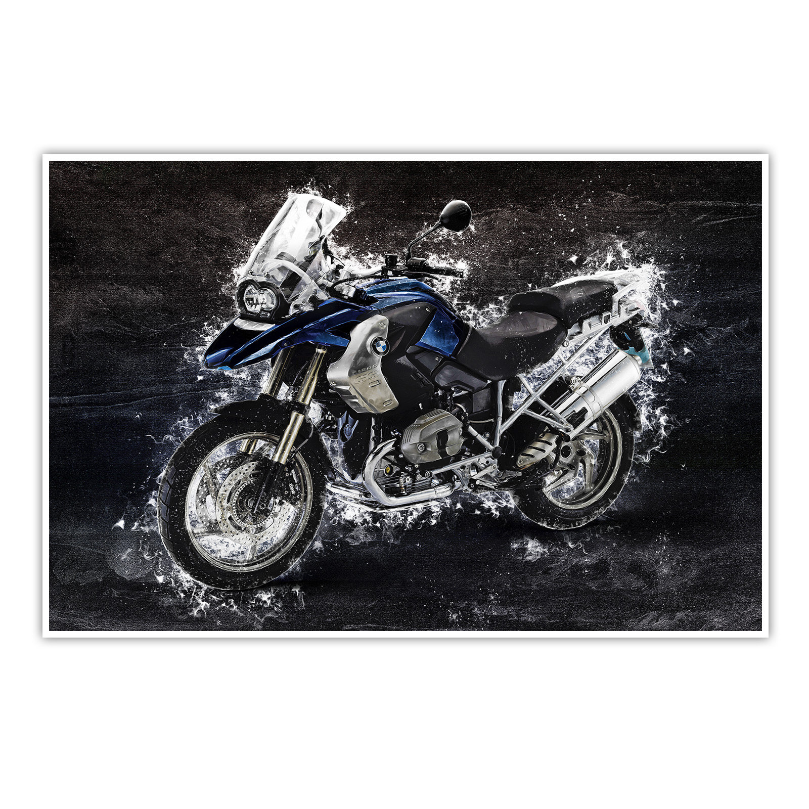 BMW R1200 GS Canvas Picture, Poster, Motorcycle, Modern Art, Motor Bike ...