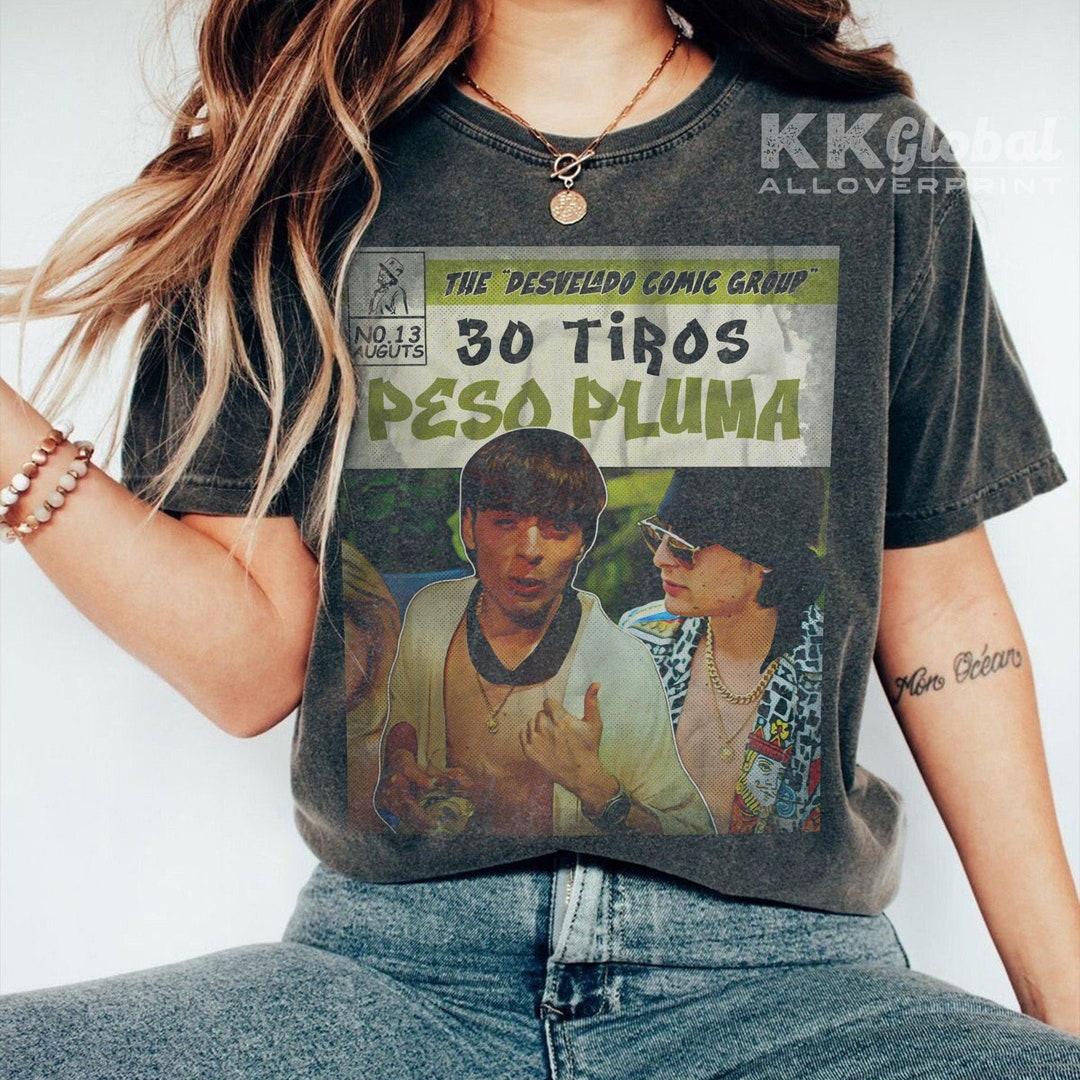 Peso Pluma Comic Shirt Y2K 90s Merch Vintage 30 Tiros Peso - Etsy