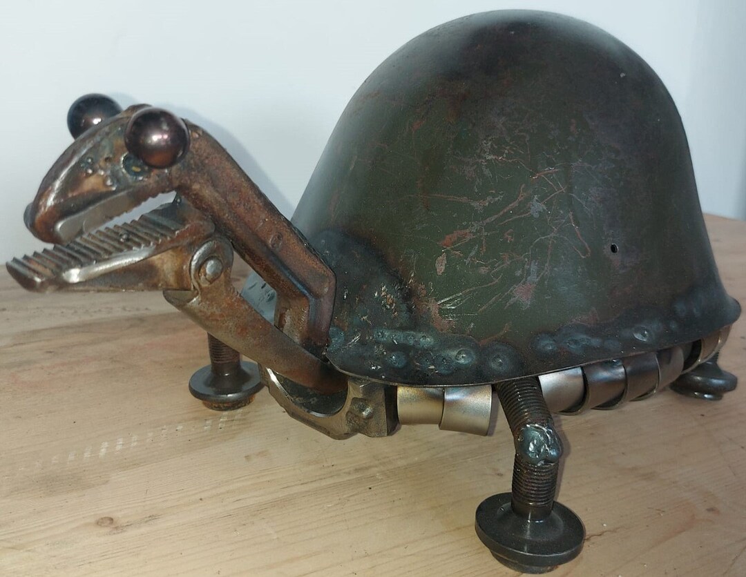 Wonderful Recycled Metal Turtle Garden Statue Special Gift - Etsy