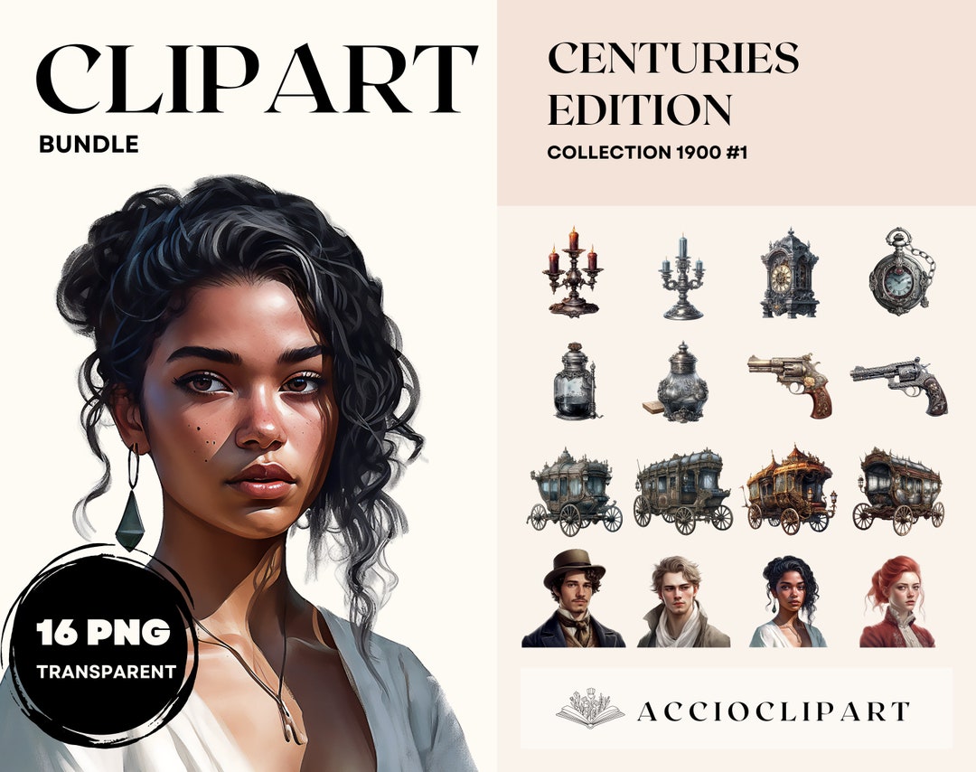 19th Century Clipart Bundle 19th Century Digital Clipart Bundle 19th ...