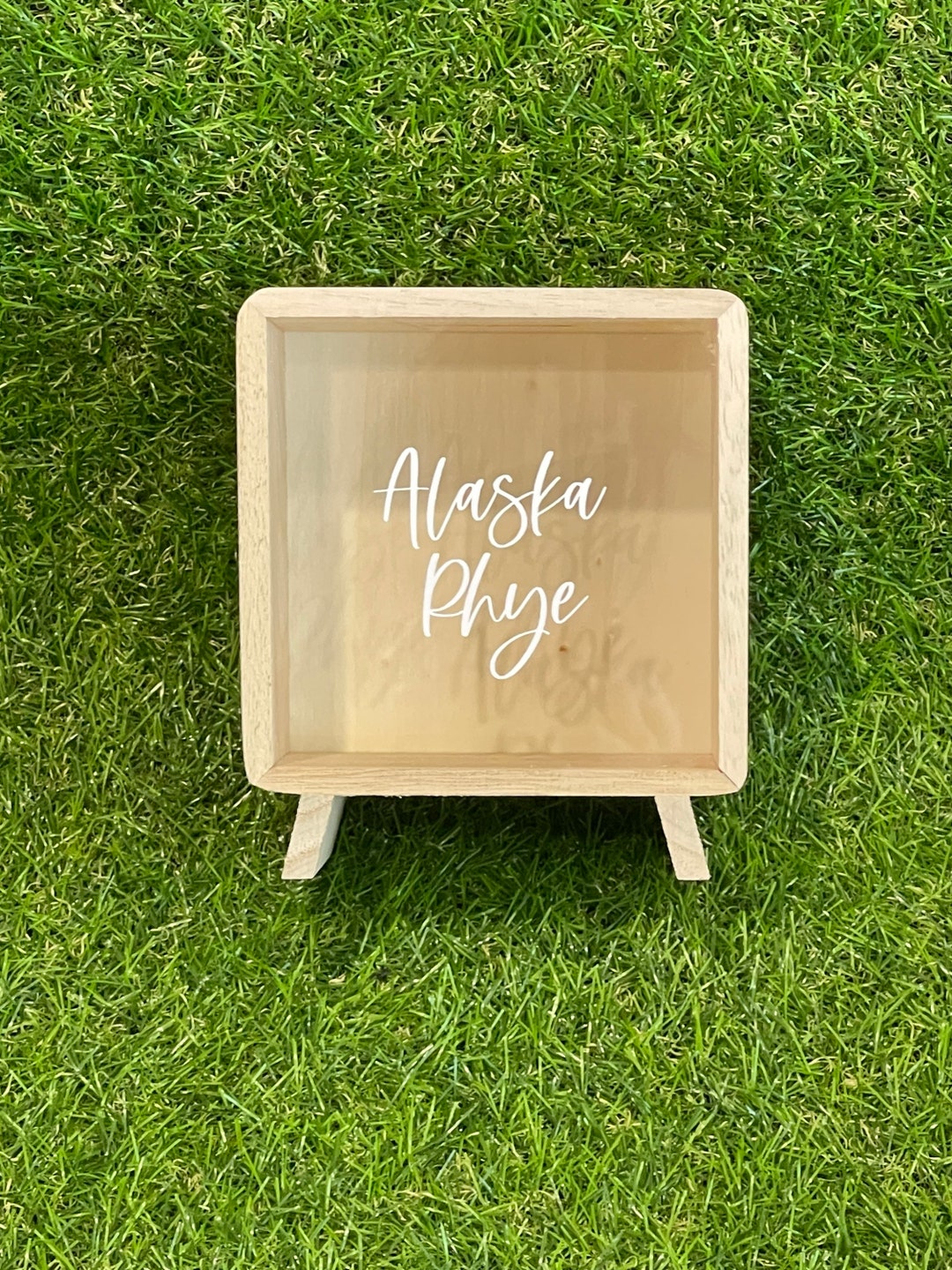 Personalised Square Wooden Money Box • Gift Idea • Piggy Bank • Custom ...