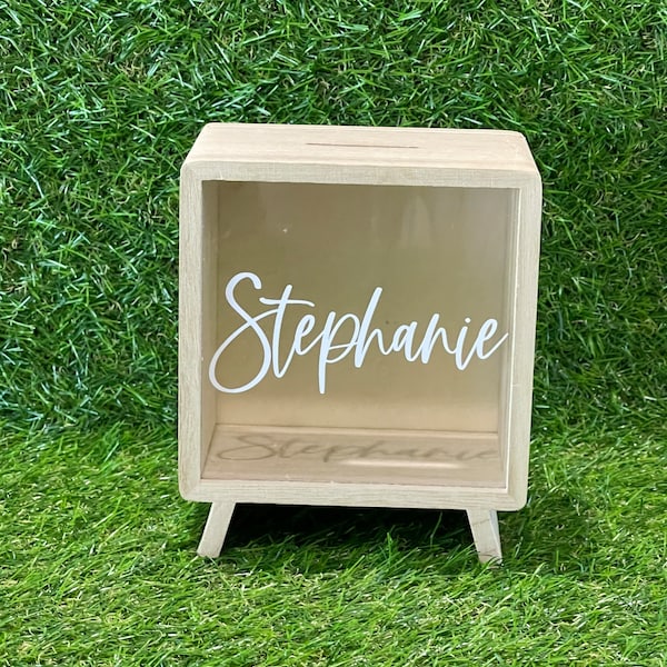 Wooden Letter Money Box - Etsy Australia