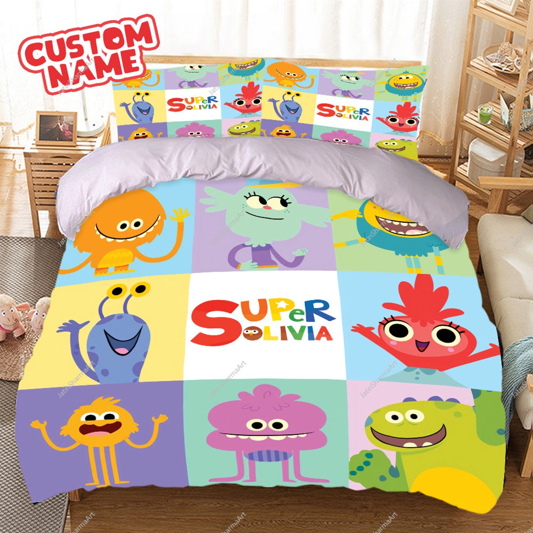 Custom Super Simple Song Bedding Set Matching Family Birthday - Etsy